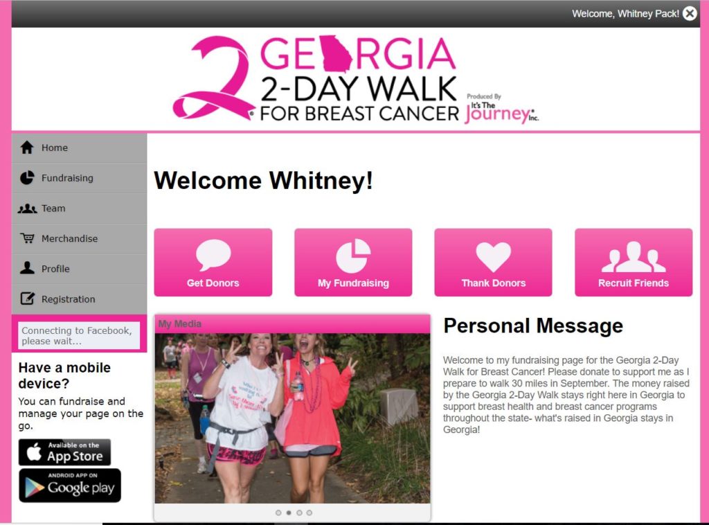 Updating Your 2-Day Personal Fundraising Page - Georgia Alliance for ...